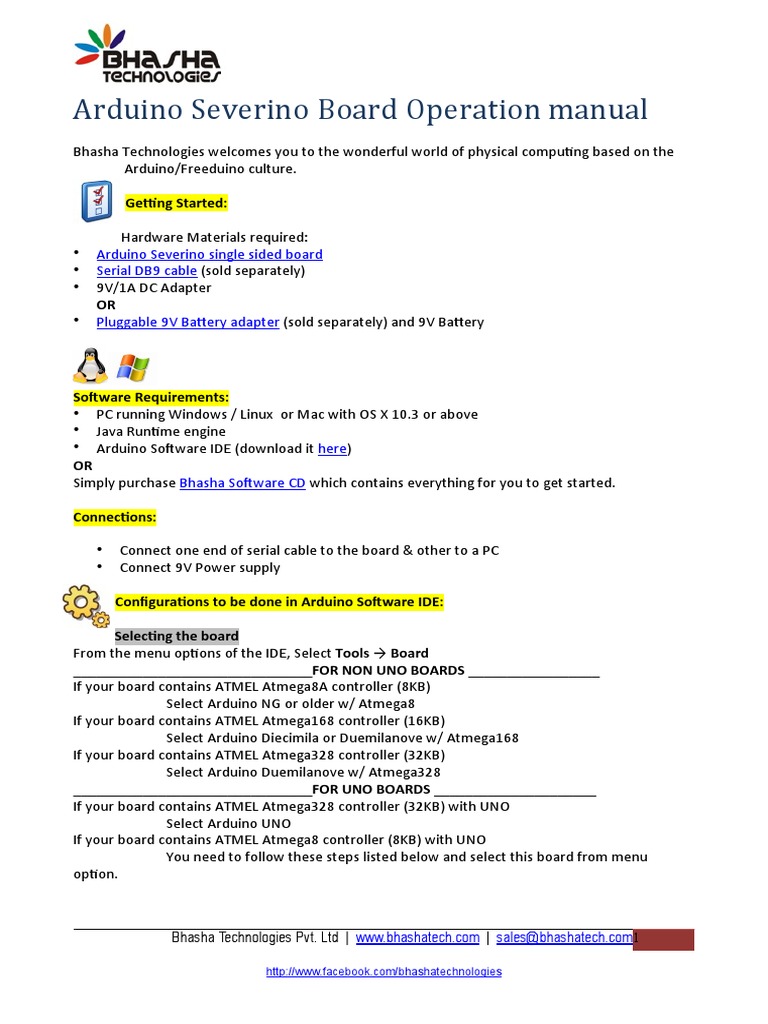 Arduino Severino Manual | PDF | Arduino | Classes Of Computers Arduino Severino Manual | PDF | Arduino | Classes Of Computers