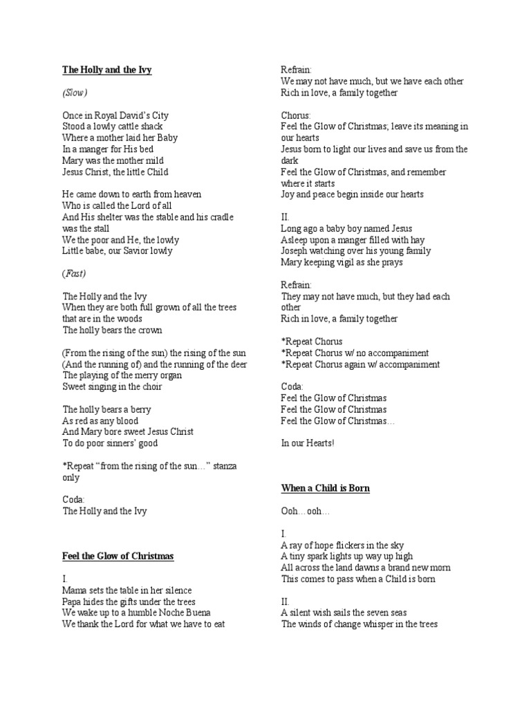 Caroling 2015 Songs | PDF | Joy To The World | Heaven