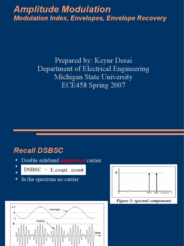 Amplitude Modulation | PDF | Data Transmission | Telecommunications Engineering