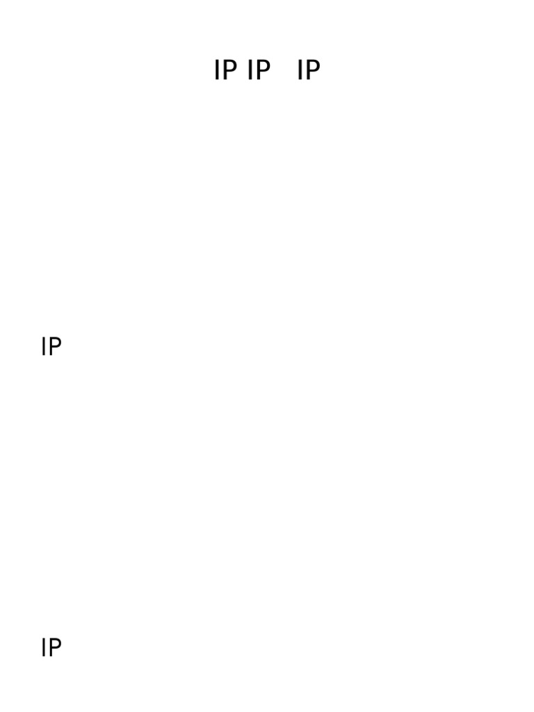 Ip Ip Ip | PDF