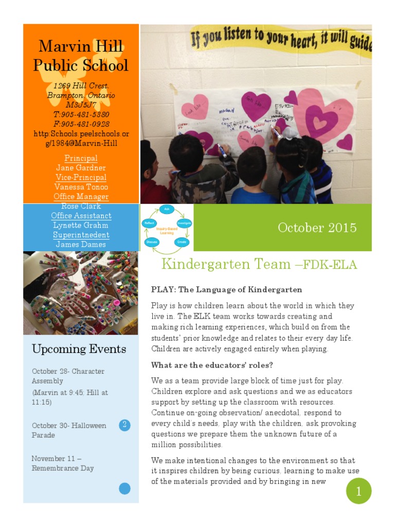 Kindergarten Play-Based Learning Guide | PDF | Wellness