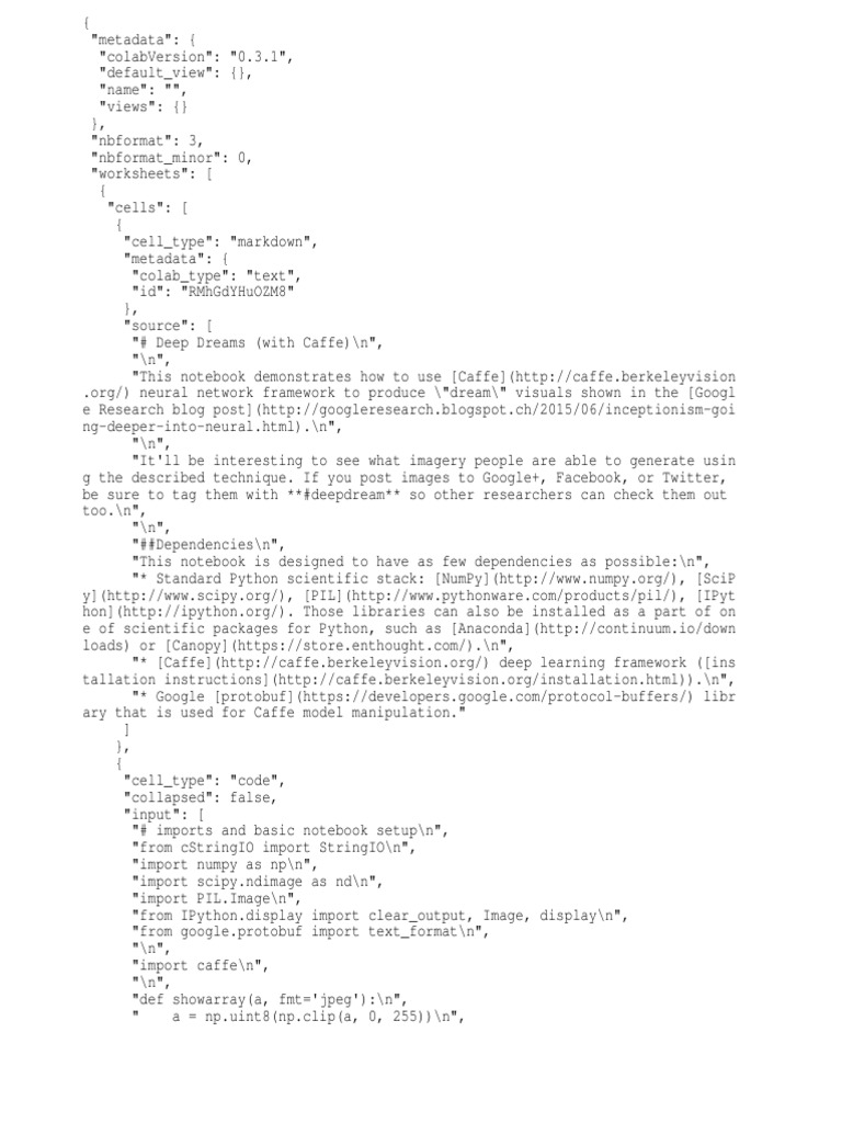 Dream - Deep Dream | PDF | Areas Of Computer Science | Computer Programming