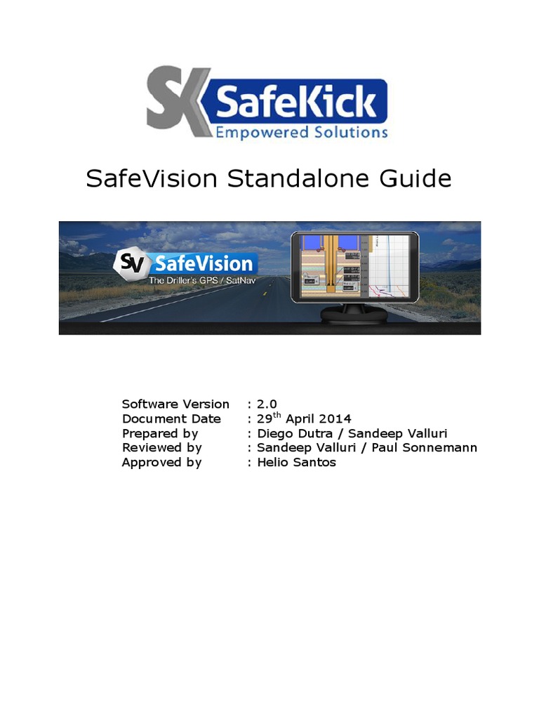 SafeVision Standalone v.2.0 Guide | PDF | Drilling Rig | Simulation