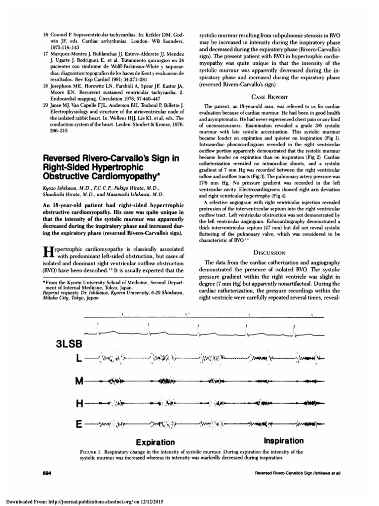 Reversed Carvallo's Sign | PDF | Blood Pressure | Ventricle (Heart)