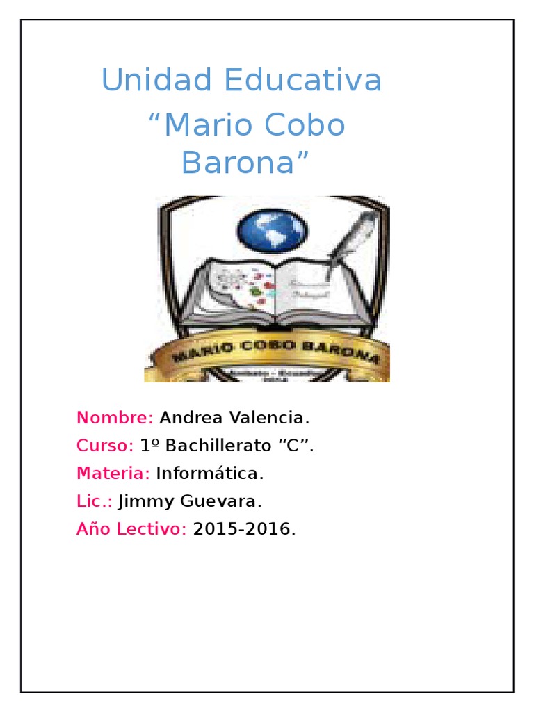 Taller De Informatica Pdf Fórmula Función Matemáticas