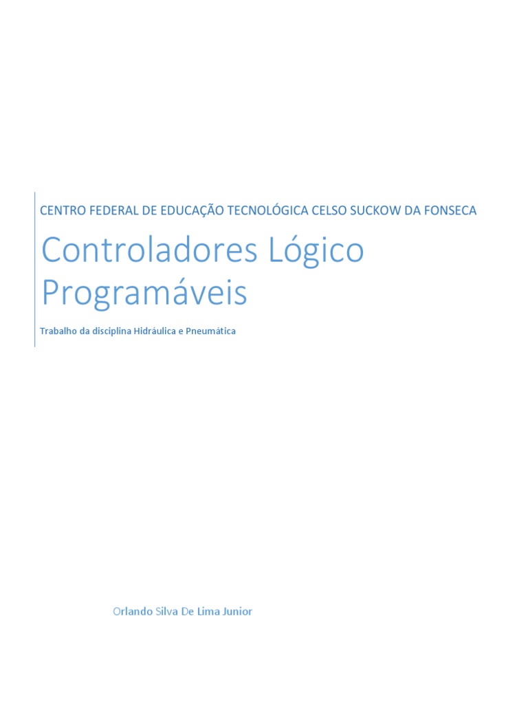 Introdução aos Controladores Lógicos Programáveis | PDF | Controlador ...