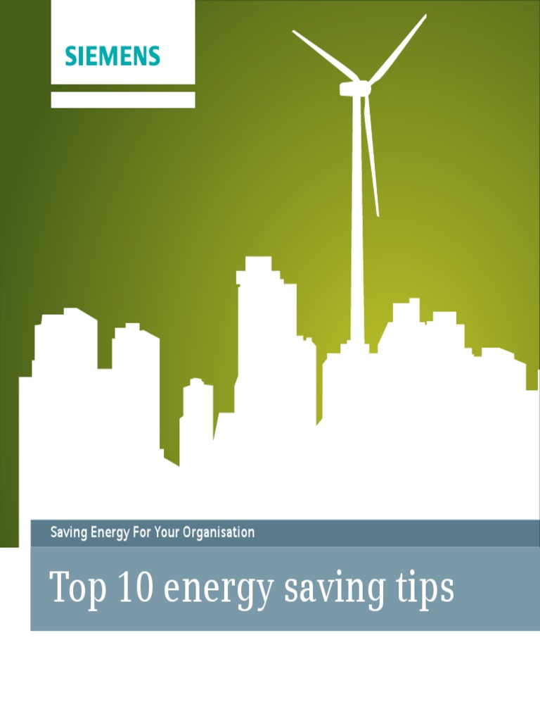 Top 10 Energy Saving Tips | PDF | Cogeneration | Energy Conservation
