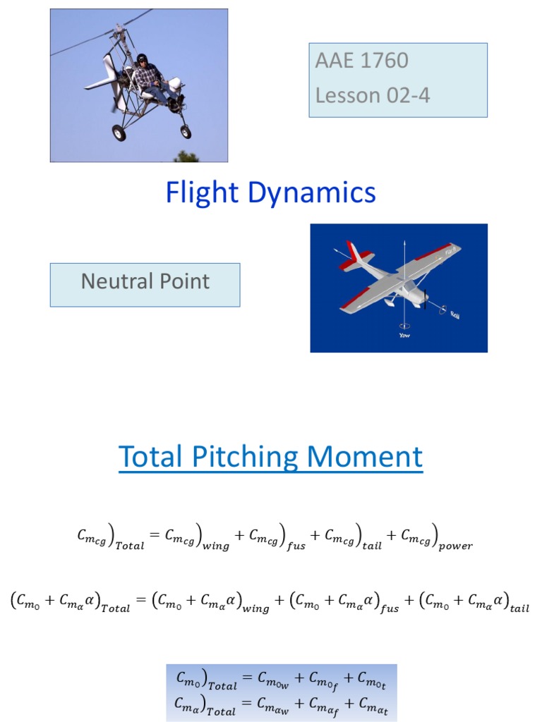 02-4 - Neutral Point, 02-5 - Power Effects | Stall (Fluid Mechanics ...