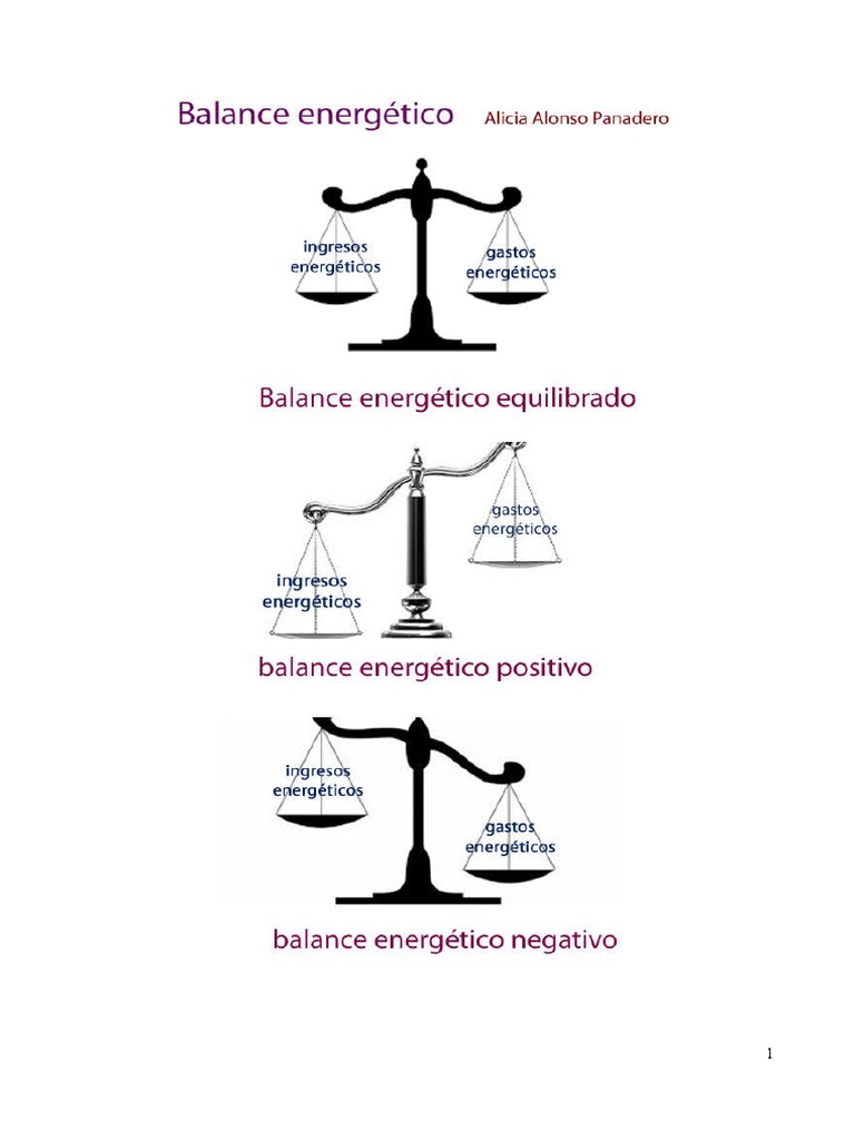 Balance Energético | PDF | Caloría | Nutrientes