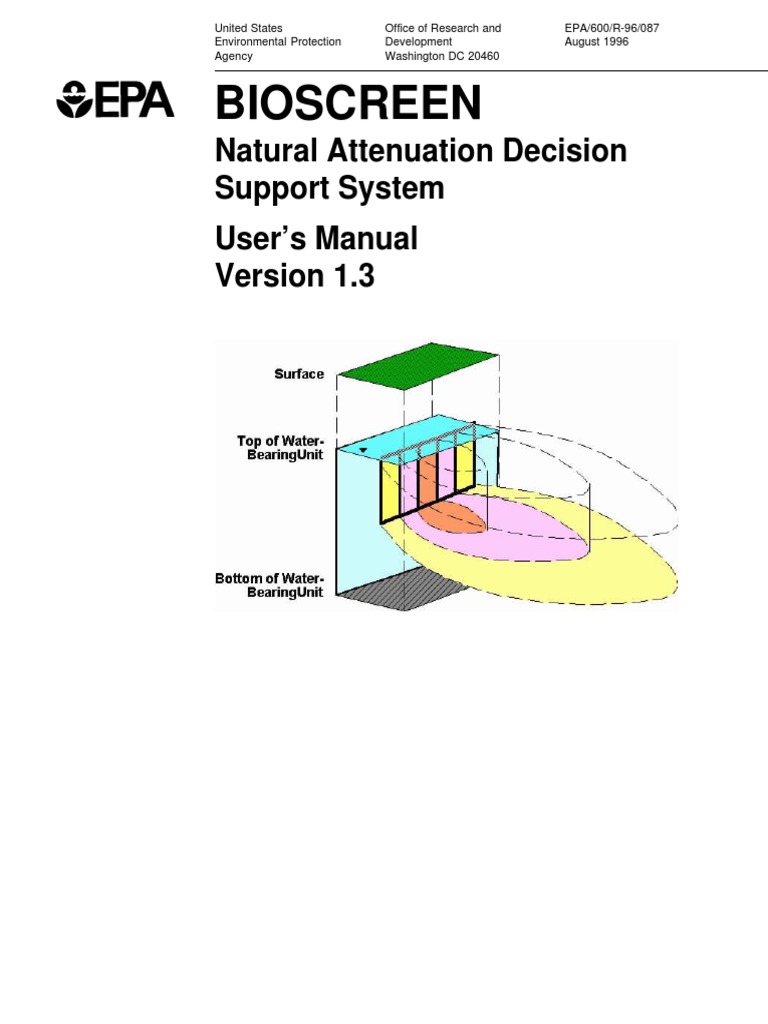 Manual Bioscreen | PDF | Environmental Remediation | Biodegradation
