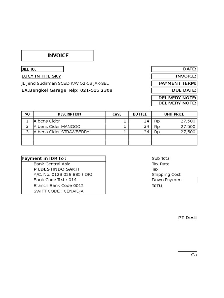 Invoice | PDF | Indonesian Rupiah | Invoice