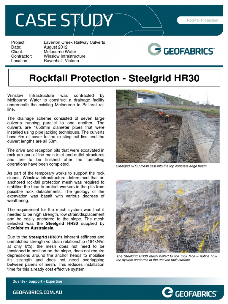 Stellgrid HR 30 - Geofabrics | PDF | Cable | Wire