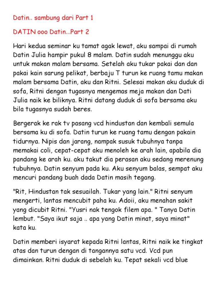 Seks Bersama Datin dan Ritni | PDF