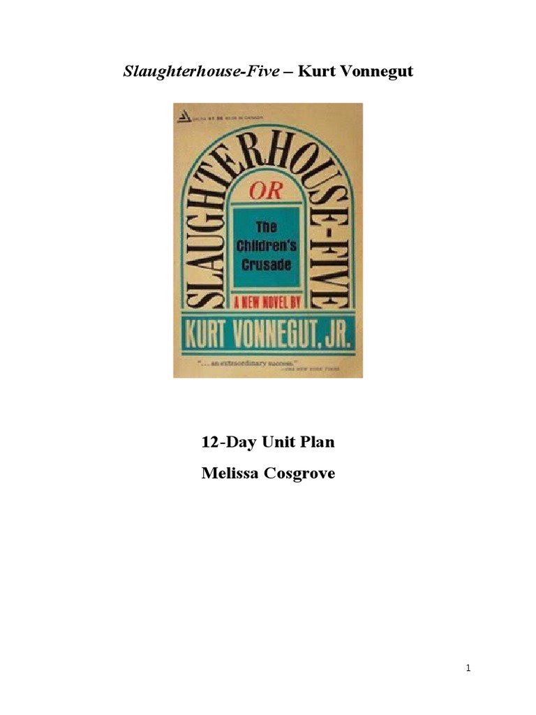Slaughterhouse-Five Unit Plan | PDF | Kurt Vonnegut | Allies Of World ...