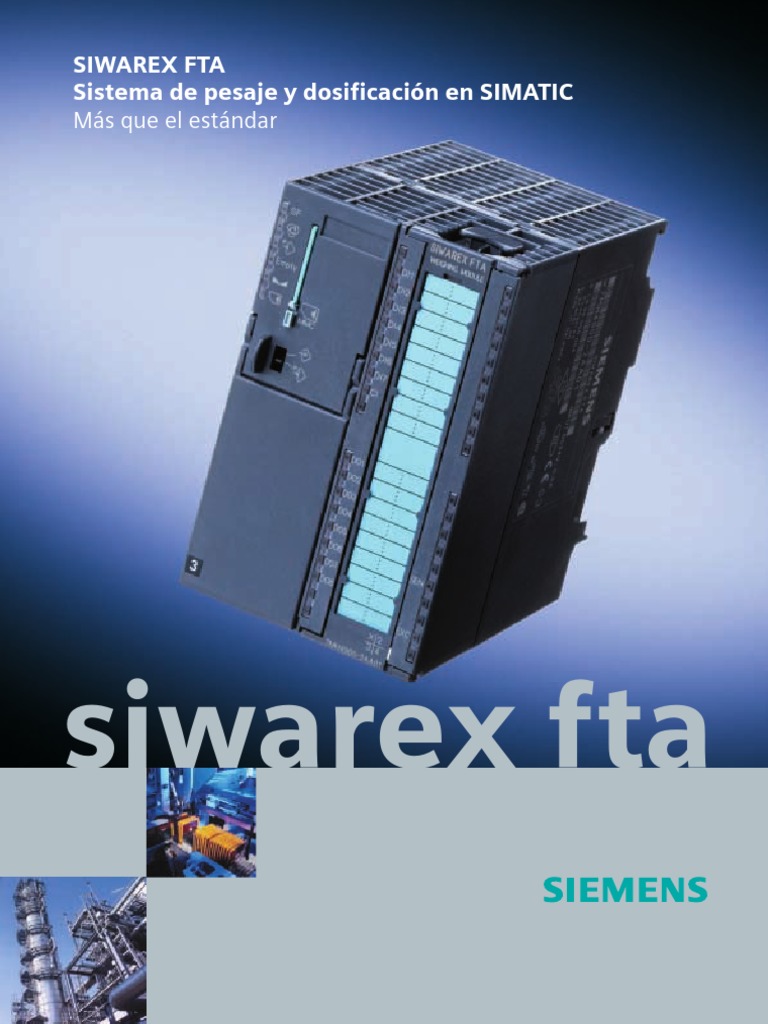 Siwarex FTA SP | PDF | Automatización | Balanza