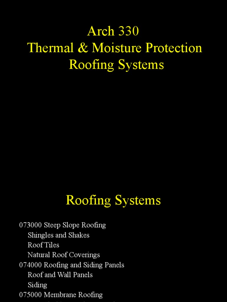Lecture 21 - Roof Systems | PDF | Roof | Structural Engineering