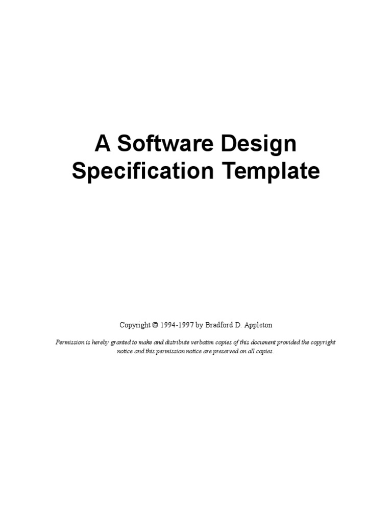 Sds Template | PDF | Component Based Software Engineering | System