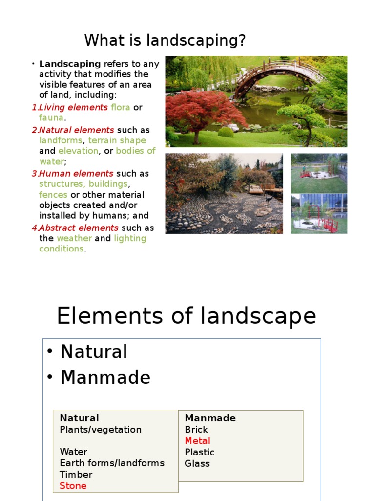 Elements of Landscape Design | PDF | Stream | Landscape