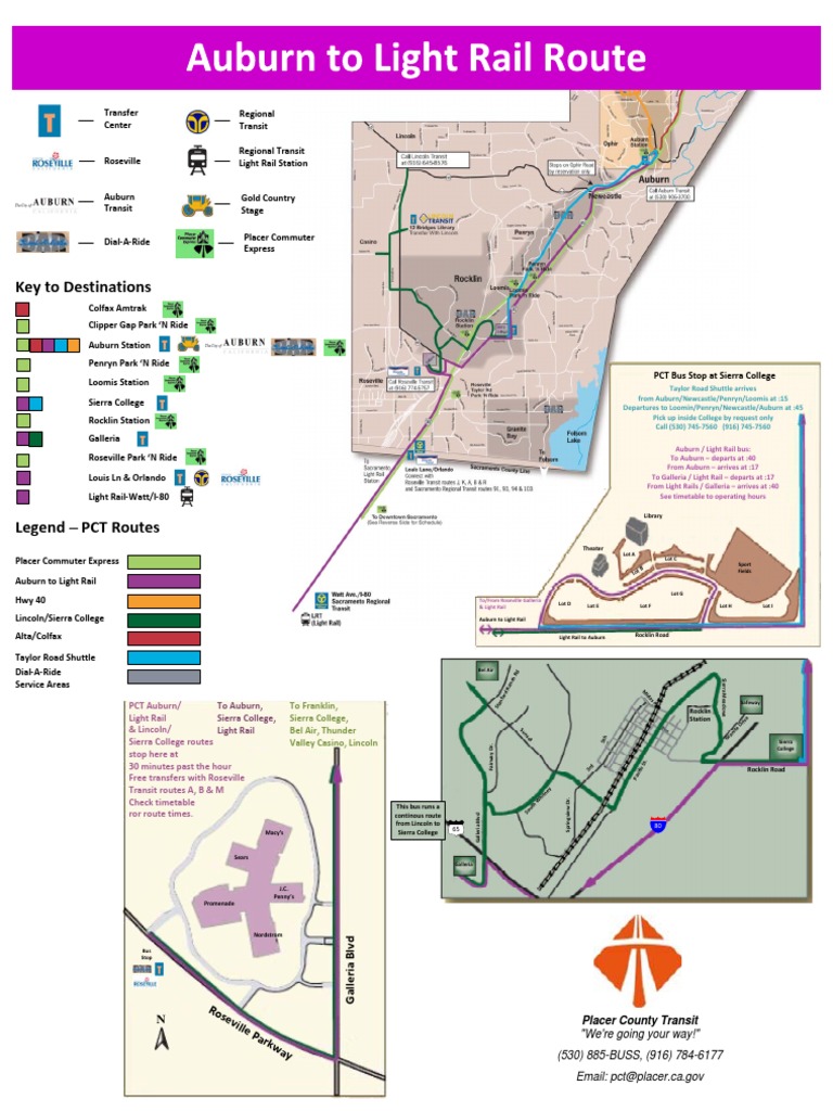 Placer County Transit Routes Overview | PDF