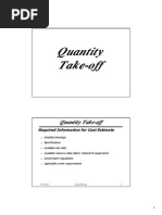 Quantity Takeoff PDF | PDF | Construction Bidding | General Contractor
