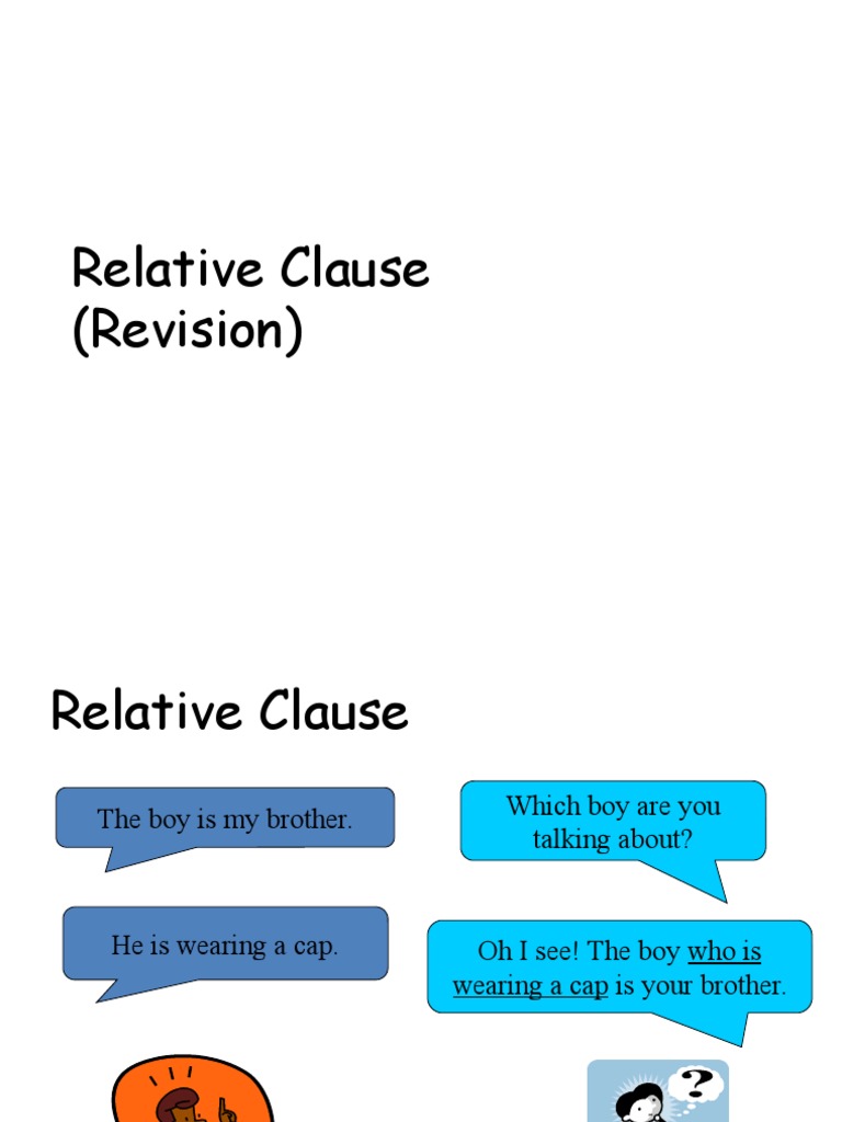 Relative Clauses N Exercise | PDF | Clause | Pronoun