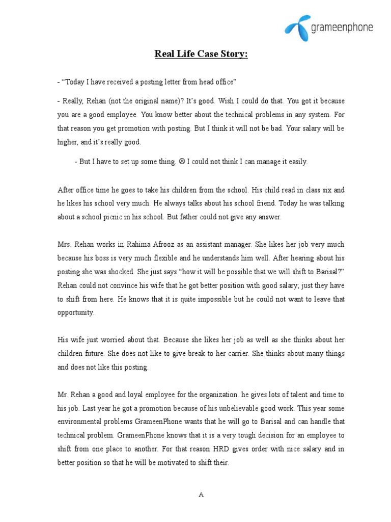 Real Life Case Story | PDF | Employment