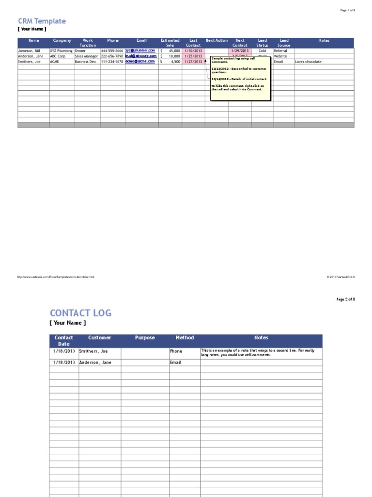 CRM-template.xlsx | Worksheet | Spreadsheet