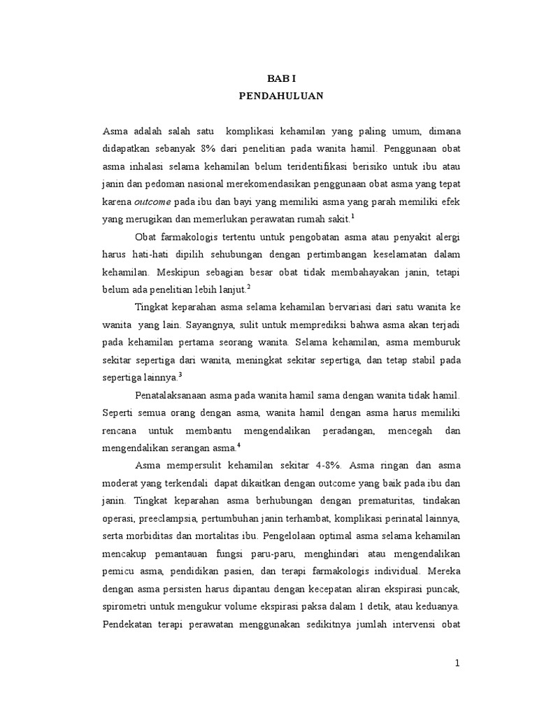 Lapkas Asma Dalam Kehamilan | PDF | Pengembangan Diri | Kesehatan Holistik