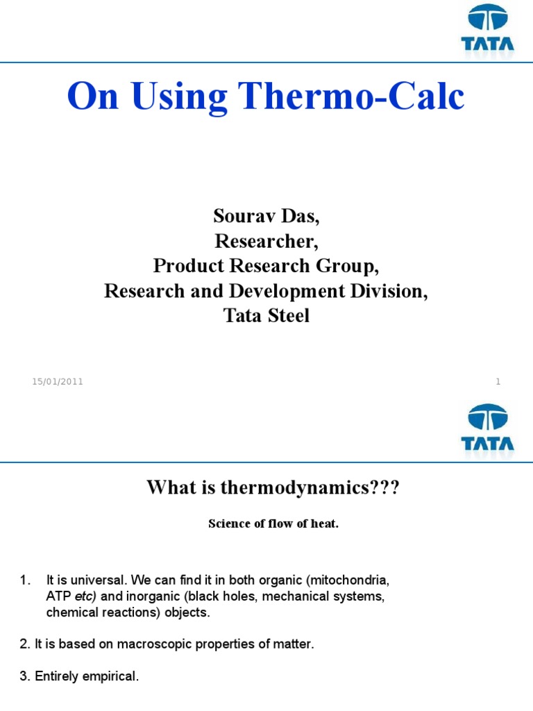 Thermo Calc | PDF | Entropy | Gibbs Free Energy