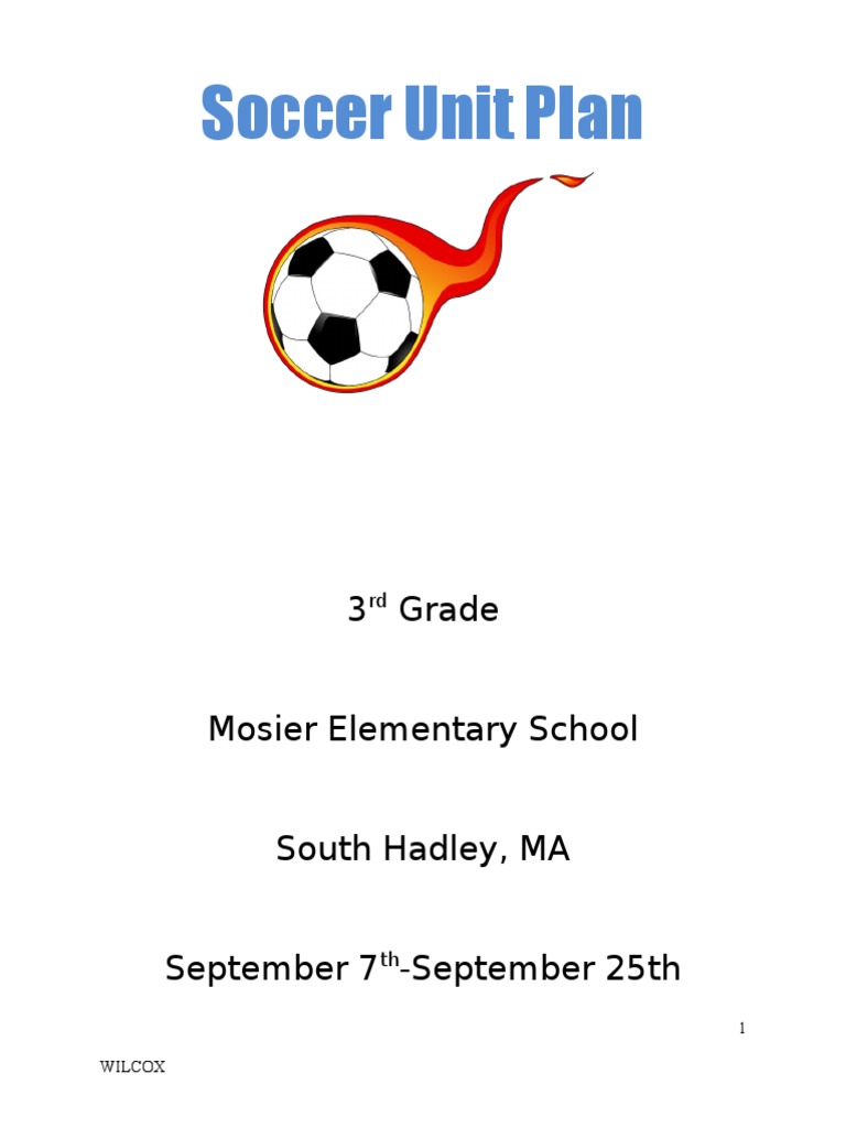 3rd Grade Soccer Lesson Plan | PDF | Physical Education | Teachers