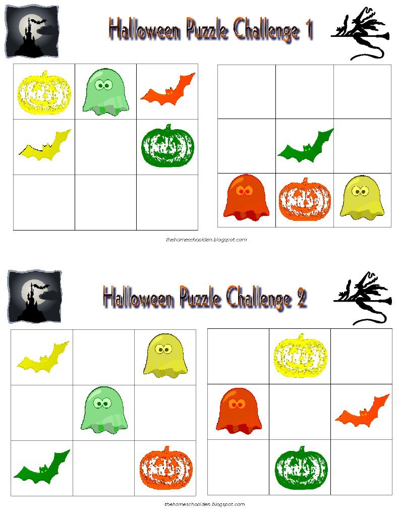 Halloween Puzzle Challenge 1-2. | PDF