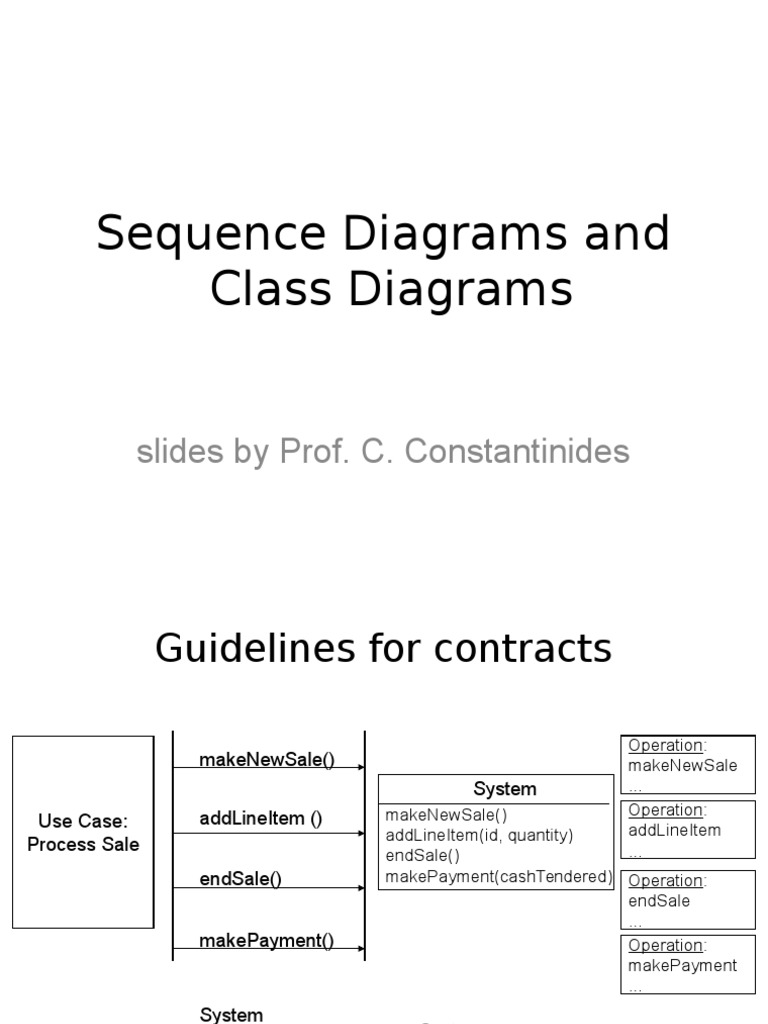 8 - Sequence Diagrams and Class Diagrams | PDF | Class (Computer ...