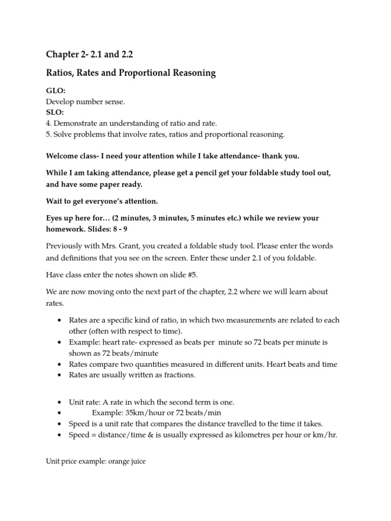 Understanding Ratios and Rates | PDF | Teaching Methods & Materials