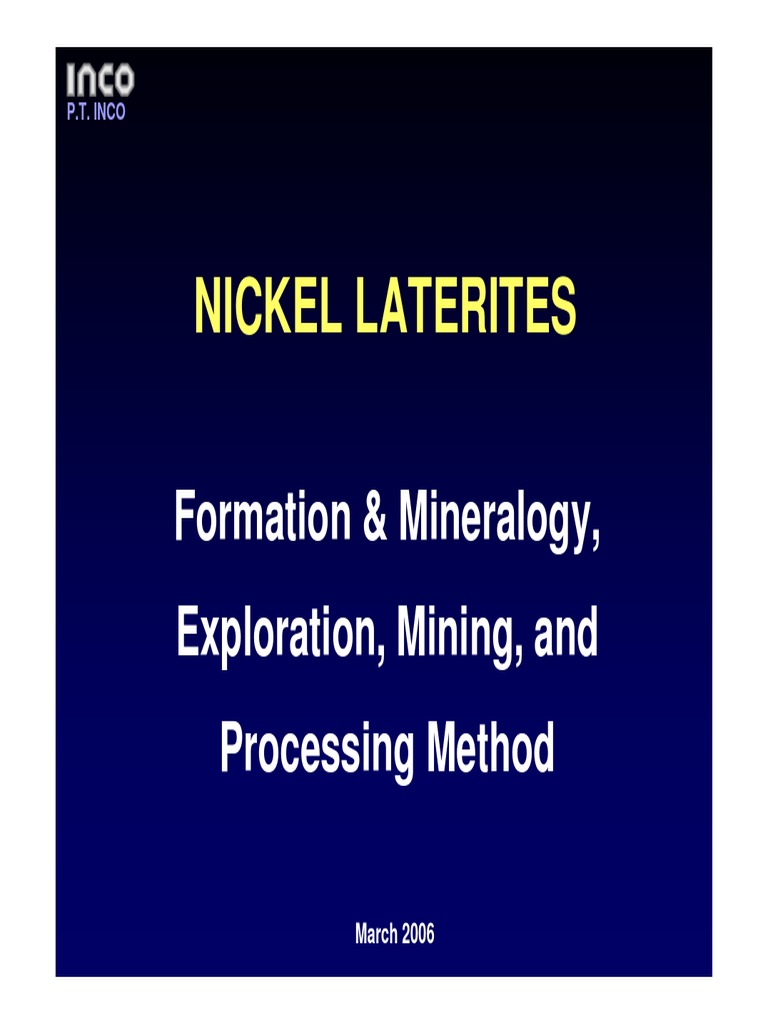 9-Early Magmatic & Nickel Laterite Deposit | PDF | Weathering | Magma