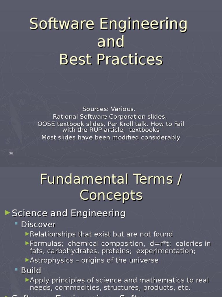 1 SoftwareEngineeringandBestPractices | PDF