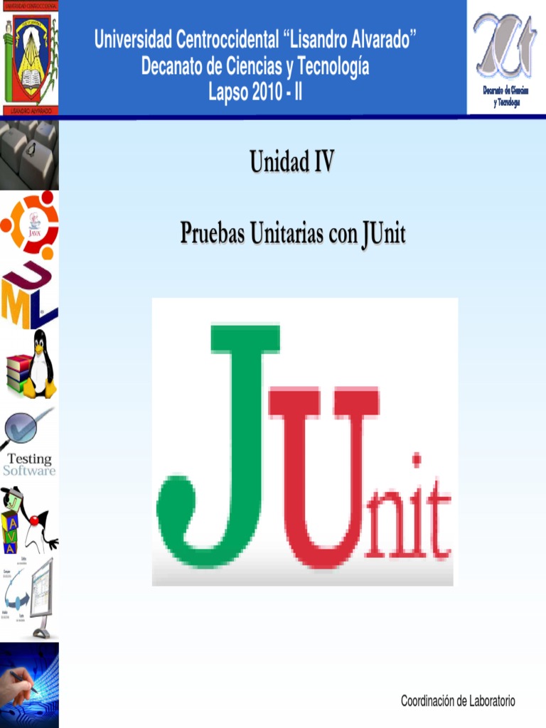 Unidad 4. Pruebas Unitarias Con JUnit | PDF | Java (lenguaje de programación) | Desarrollo de ...