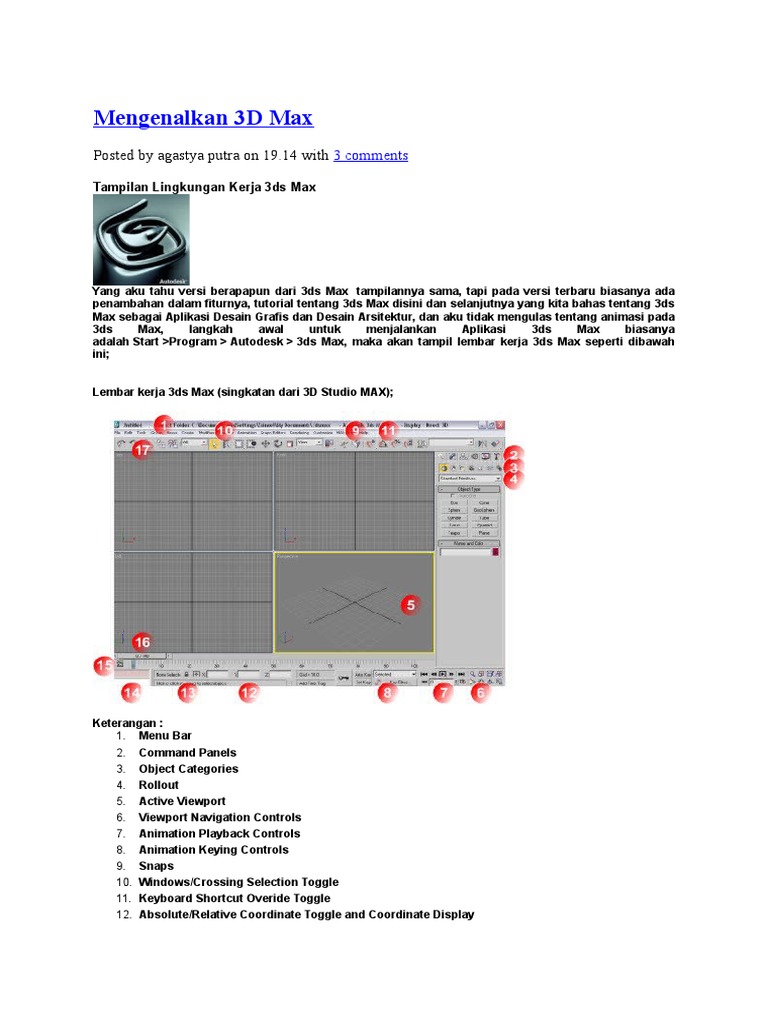Mengenalkan 3D Max | PDF | Teknologi & Rekayasa