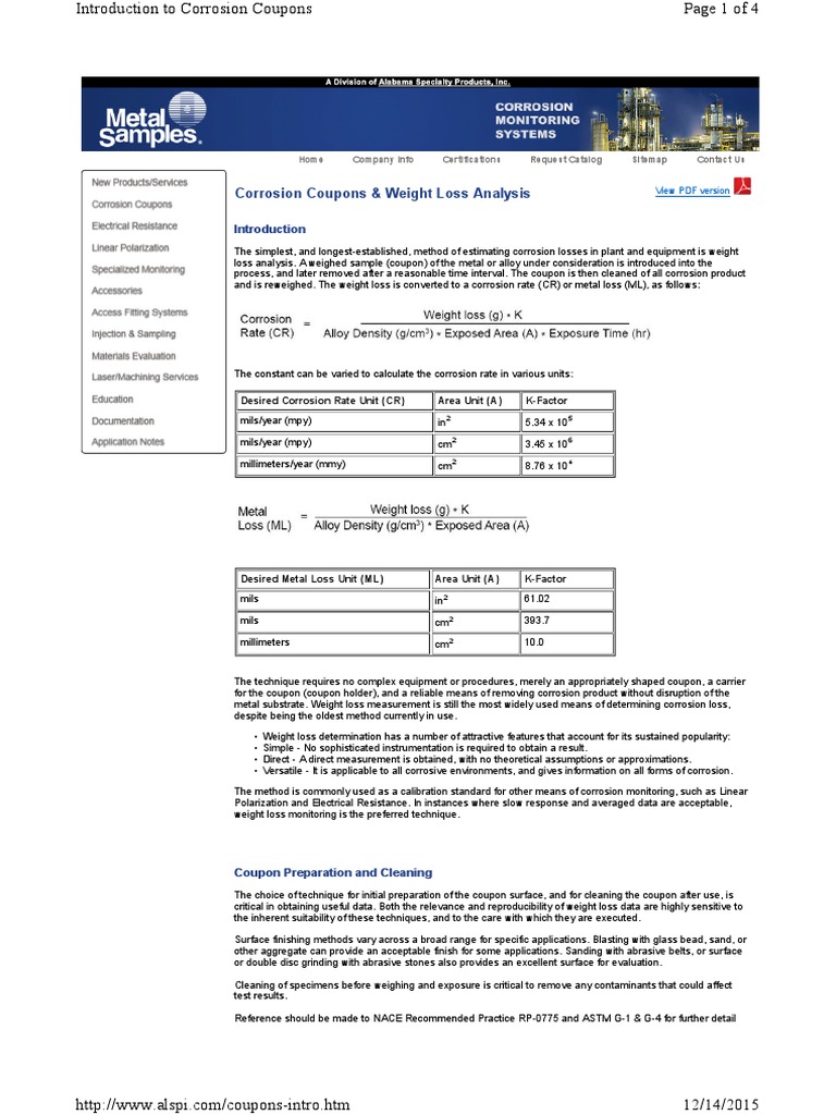 Corrosion Rate Calculation | PDF | Corrosion | Pipe (Fluid Conveyance)