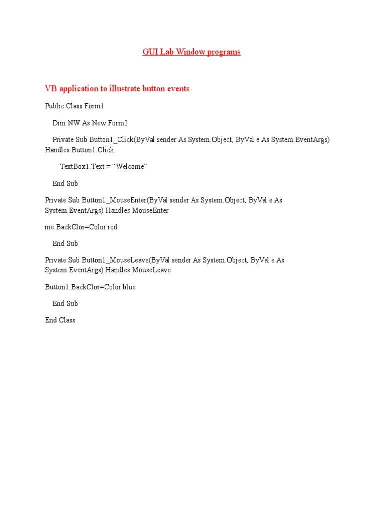 GUI Lab Window Programs | PDF | Filename | Computer Data