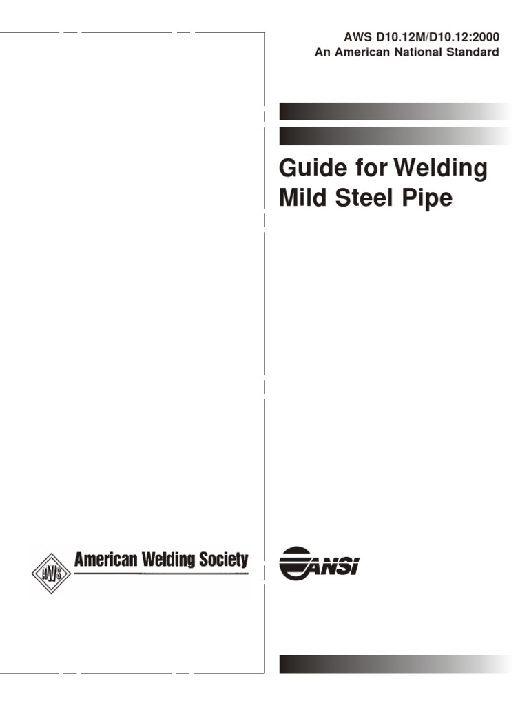 AWS Guide for Welding Mild Steel Pipe | PDF | Welding | Construction