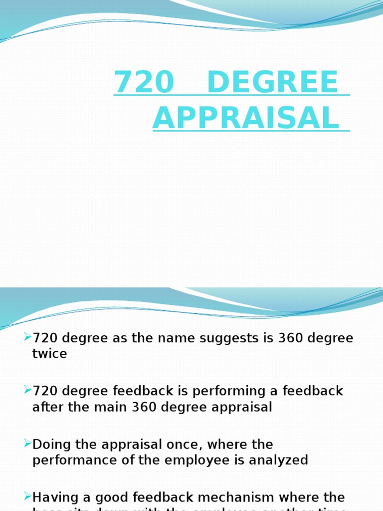 Understanding 720 Degree Appraisal | PDF | Performance Appraisal ...
