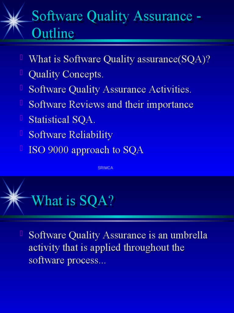 Software Quality Assurance