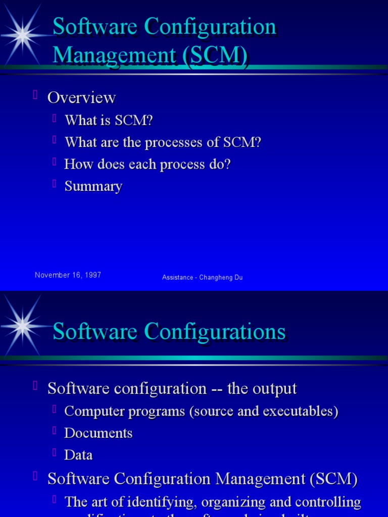 Software Configuration Management | PDF | Version Control | Specification (Technical Standard)