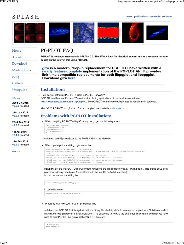 Pgplot Faq | PDF | Library (Computing) | Information Technology Management