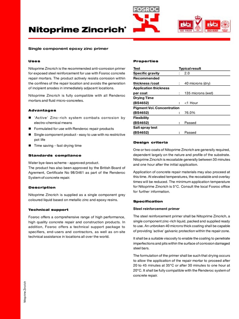nitoprime zincrich | Corrosion | Epoxy