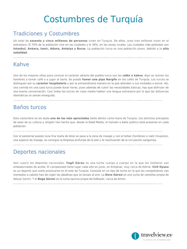 Costumbres de Turquia | PDF | Cocina, comidas y vino | Religión y ...