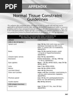 QUANTEC RT Constraints | PDF | Radiation Therapy | Diseases And Disorders