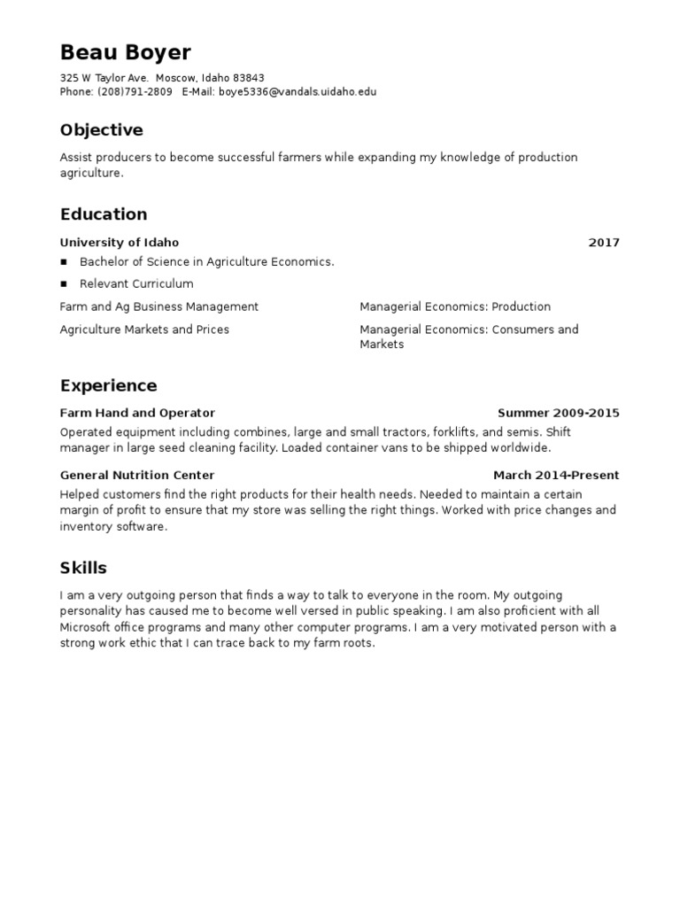 Resume Engl313 | PDF | Career & Growth | Business