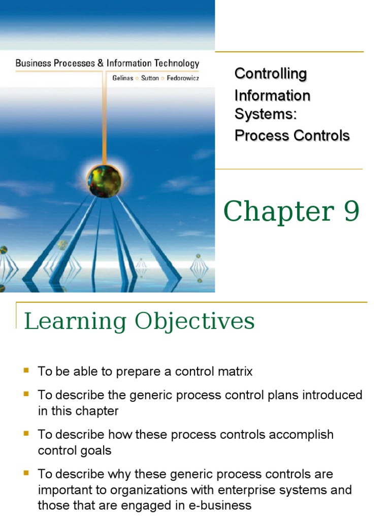 Managing Process Controls for Information Systems: A Guide to Preparing ...