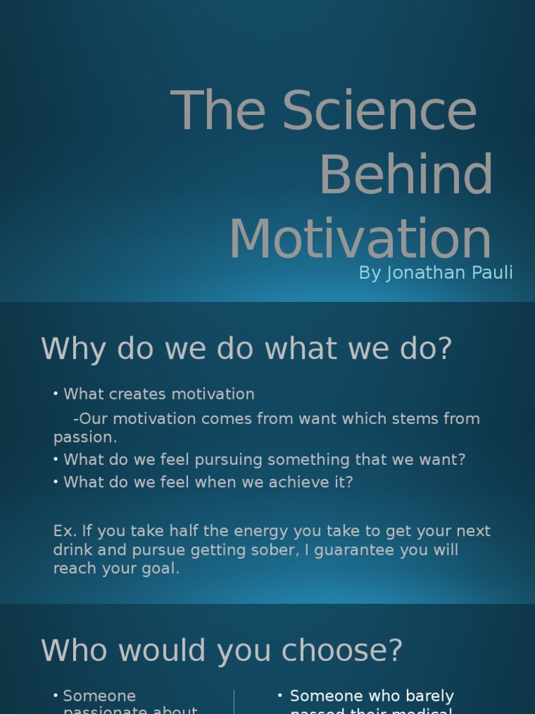 The Science of Motivation Explained | PDF